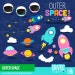 OUTER SPACE Digital Clipart Set Space Clipart Astronauts