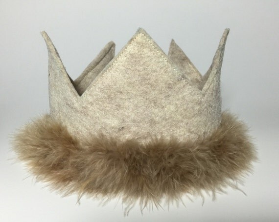 Felt and Fur Birthday/Costume Crown Where the Wild by HedsThreads