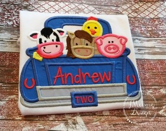 Farm animal applique | Etsy