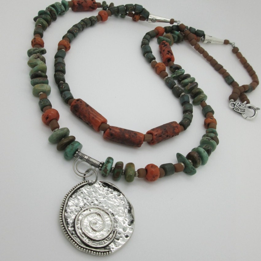 Rustic handmade jewelry with a boho tribal flair by Elementalsjw