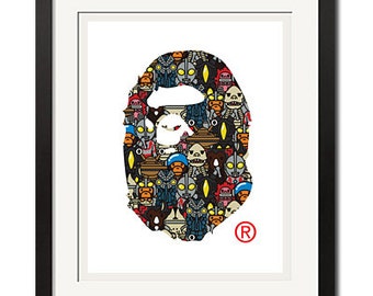 Baby milo x bape | Etsy