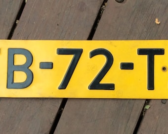 Yellow license plate | Etsy