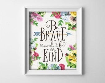Be kind be brave | Etsy