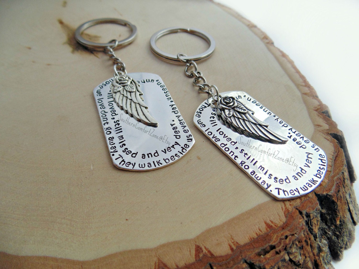 Remembrance Key Chain Loss of a Loved One Mom Dad Husband