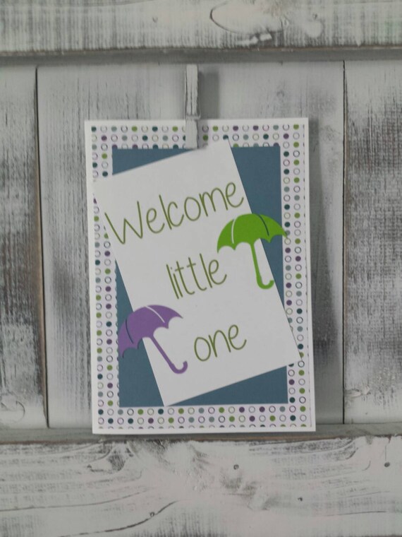 Items similar to Welcome Little One / New Baby Card / FREE SHIPPING on Etsy