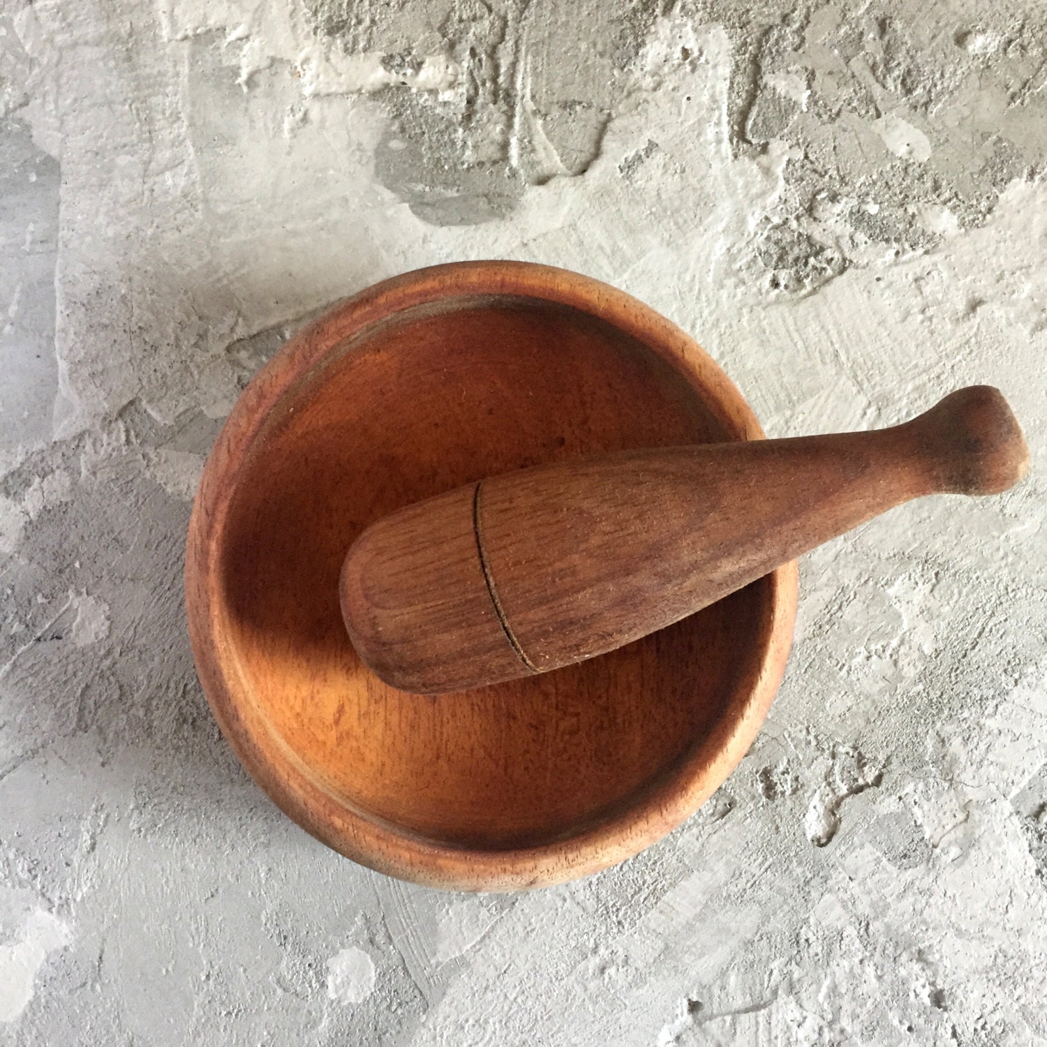 Vintage Wood Mortar and Pestle – Haute Juice
