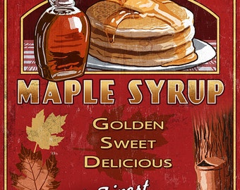 Maple syrup sign | Etsy