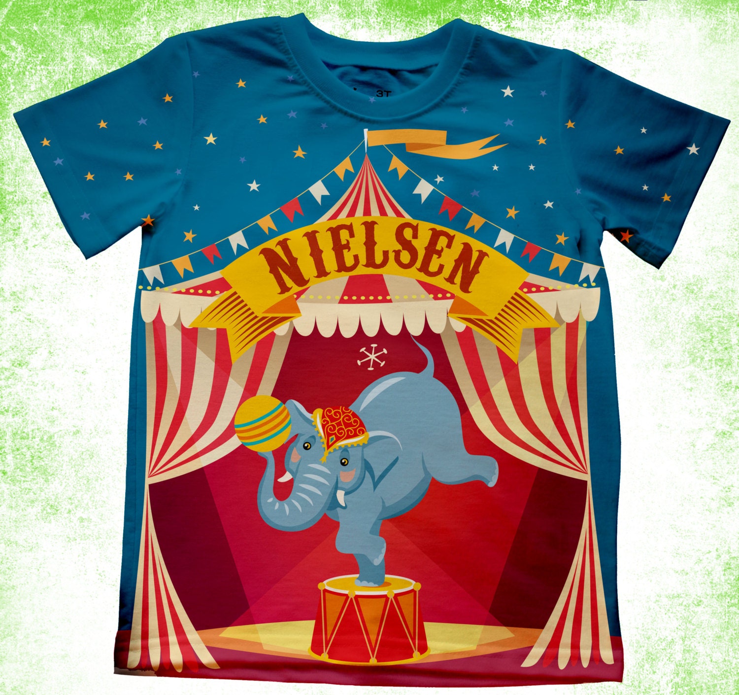 Personalized Circus T-shirt or bodysuit unisex circus