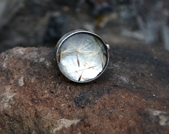 GLASS CUBE ice crystal ring minimalist statement by JoannaJagoda