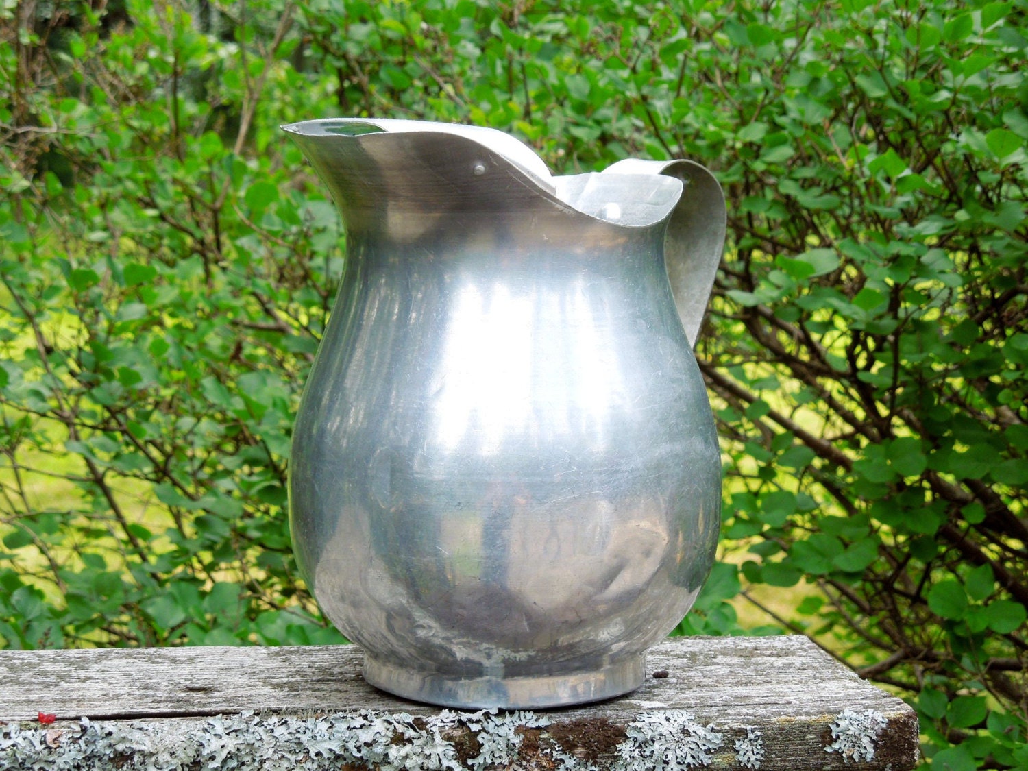 Water pitcher aluminum – Restaurant water jug – old fashion server ...