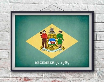 Delaware poster | Etsy
