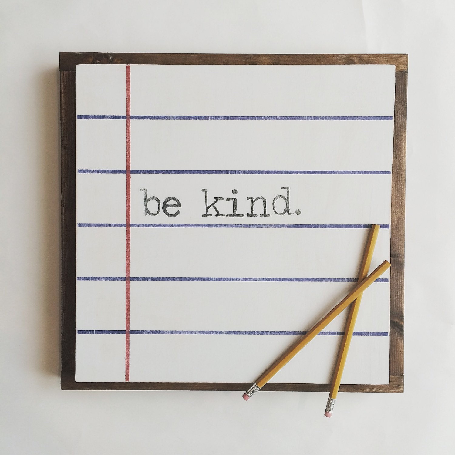 Teacher gift be kind sign wood sign