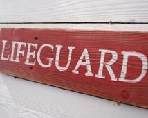 Unique lifeguard signs related items | Etsy