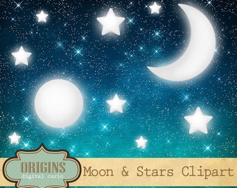 Celestial clipart | Etsy