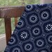Nankeen Indigo Fabric by the Yard Hand Stenciled by NankeenDesign