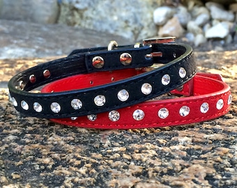 Rhinestone dog collar | Etsy