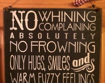 Popular items for no whining on Etsy