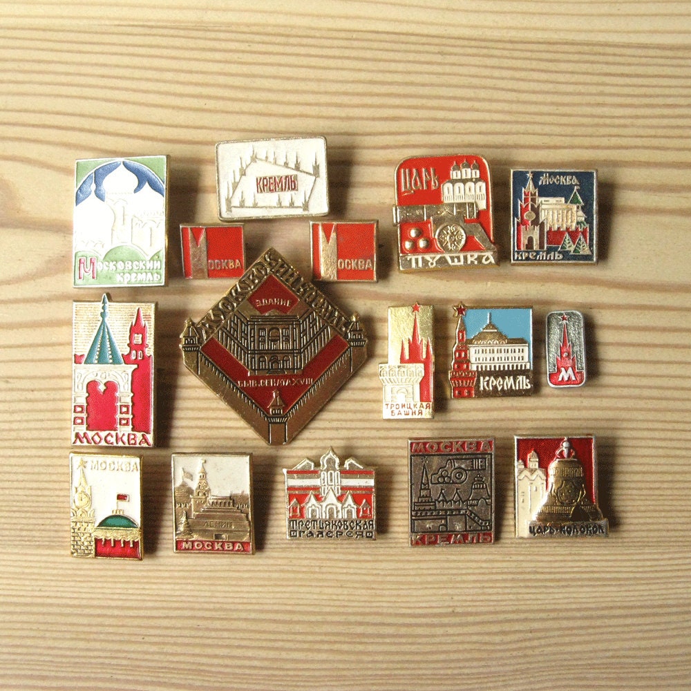 Moscow Pins, Set of Soviet Pin, Soviet Cities Pins – Haute Juice