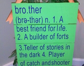 Brother definition | Etsy