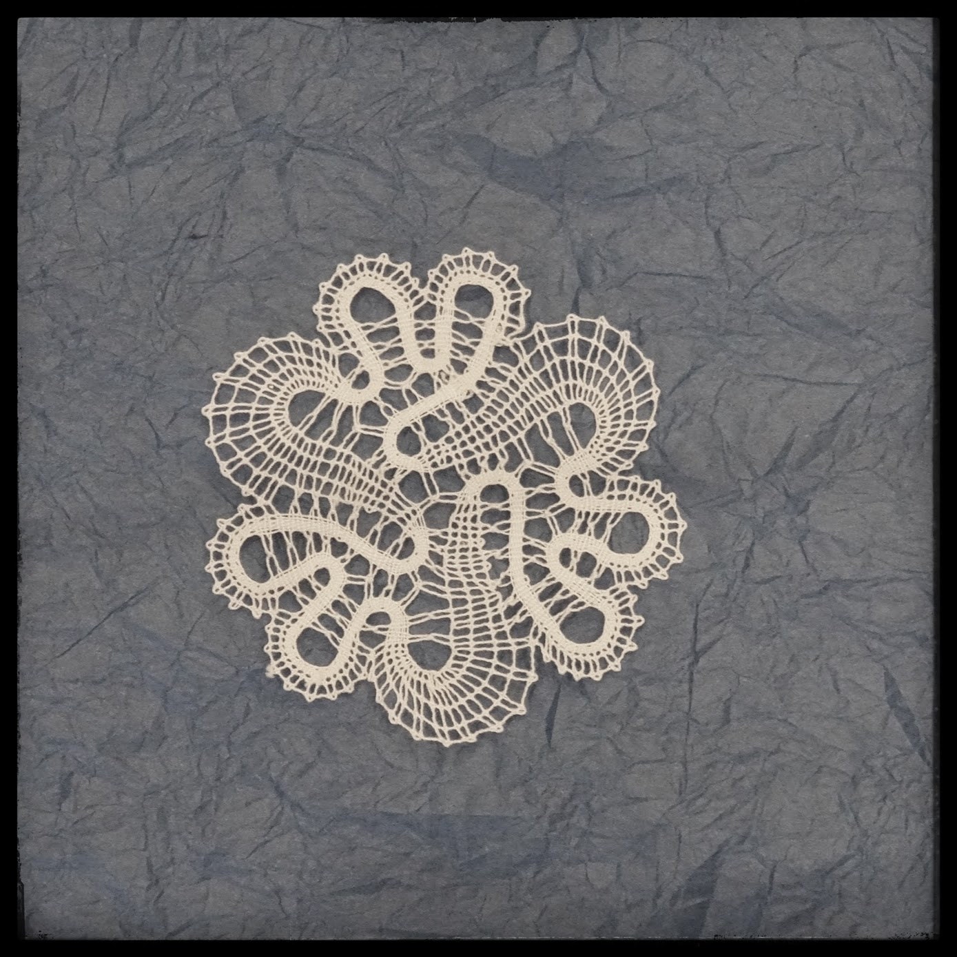 Flower bobbin lace Slovenian lace Idrija bobbin lace pillow