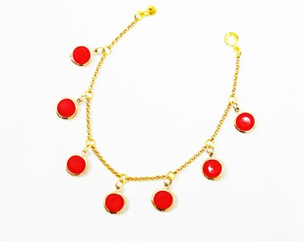 Gold leg bracelet | Etsy