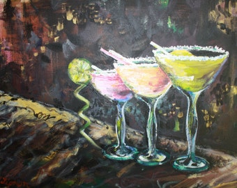 Cocktail painting | Etsy