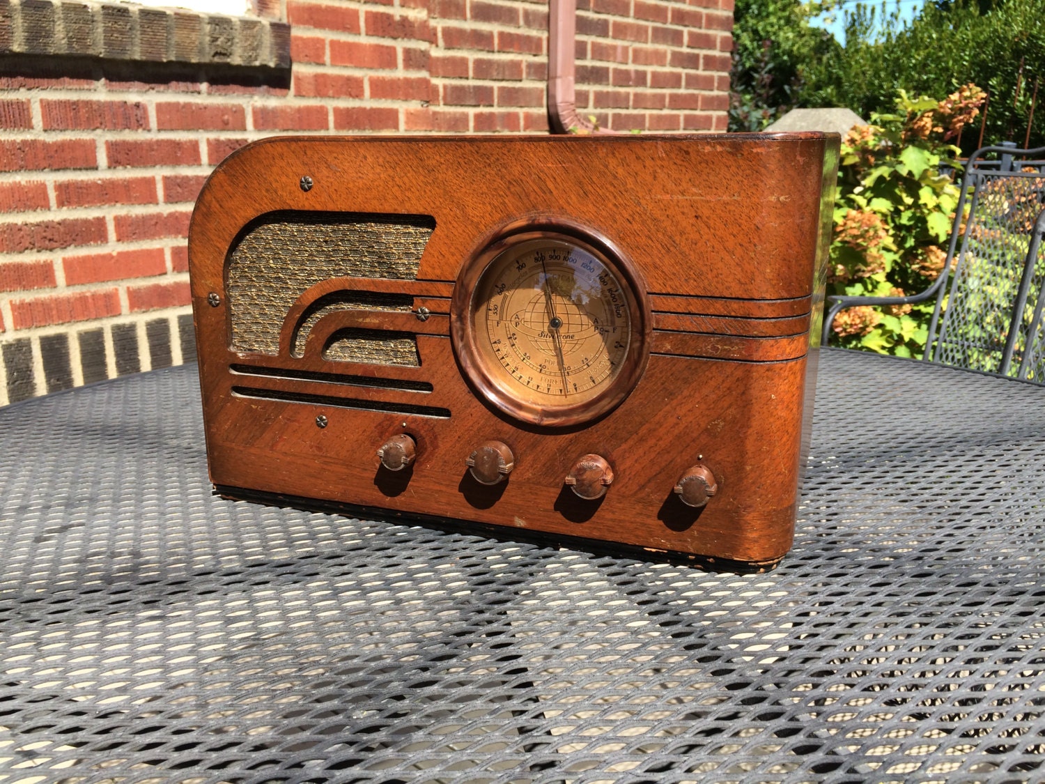 1936 Silvertone 3 Band Radio AM Shortwave – Haute Juice