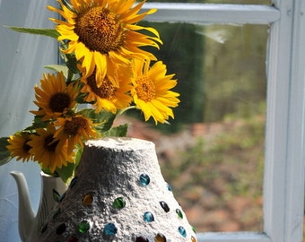 Paper pulp lamp | Etsy