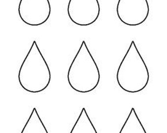 Raindrop wall decal | Etsy