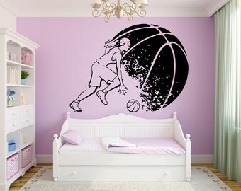 Basketball wall decal | Etsy