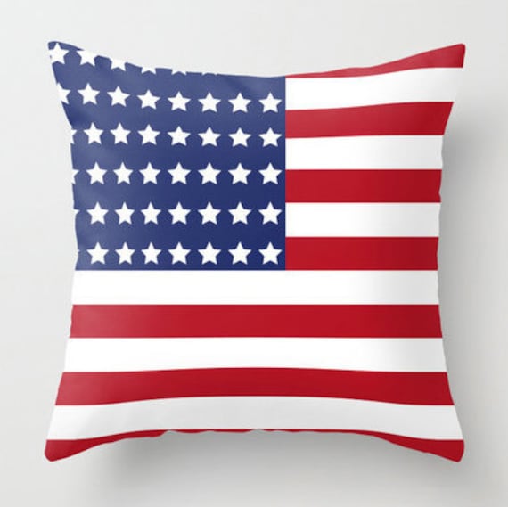 American Flag Pillow Decorative Pillow Throw Pillow and