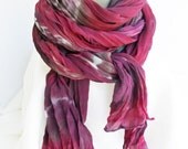 Unique hand dyed scarves and apparel by FireAuntStudios on Etsy