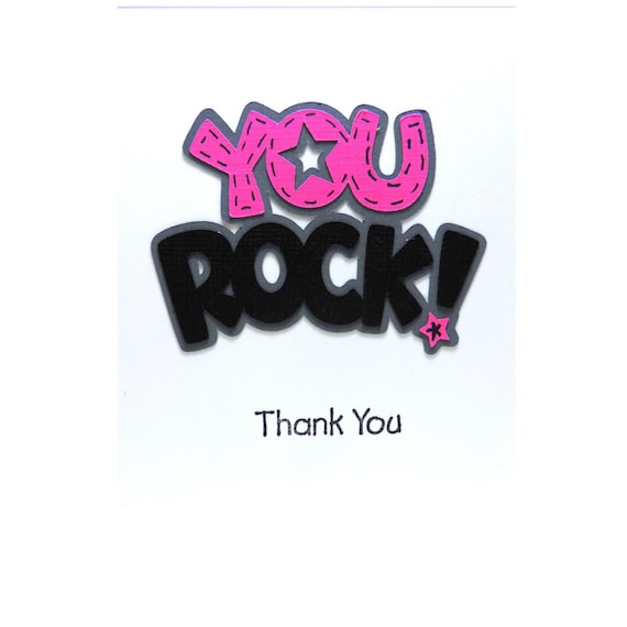 You Rock/ Guitar Party - Thank you Cards