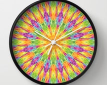 Popular items for rainbow wall clock on Etsy