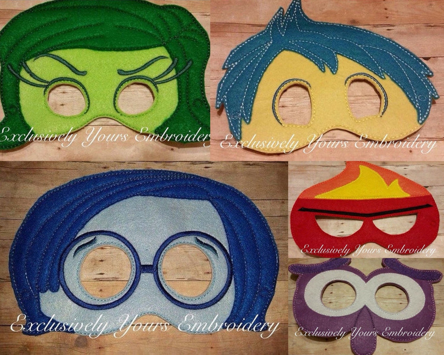 Emotions Children's Felt Mask Set Costume Theater