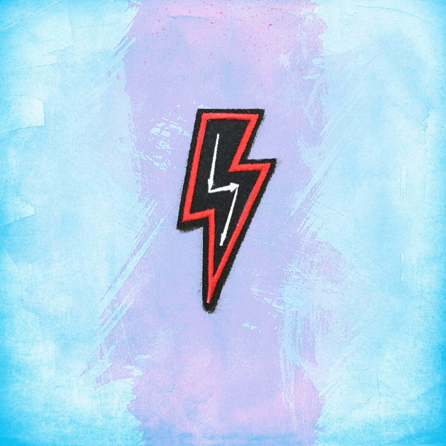 Lightning Patch Iron on Applique Embroidered Iron-On Patches sew on patches – fabricool