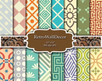 Retro background | Etsy