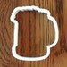 Beer Mug with Foam cookie and fondant cutter