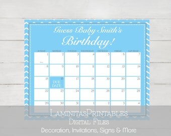 Due date card | Etsy