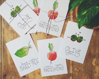 Unique vegetable puns related items | Etsy