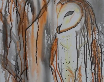 Drippy watercolor | Etsy