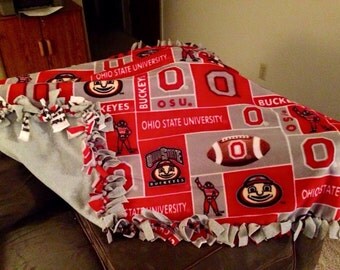 Ohio state blanket | Etsy