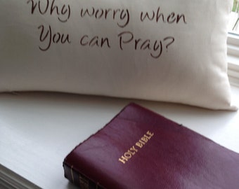 Pray pillow | Etsy