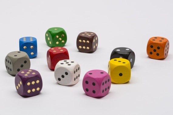 Fancy Wooden Dice Set