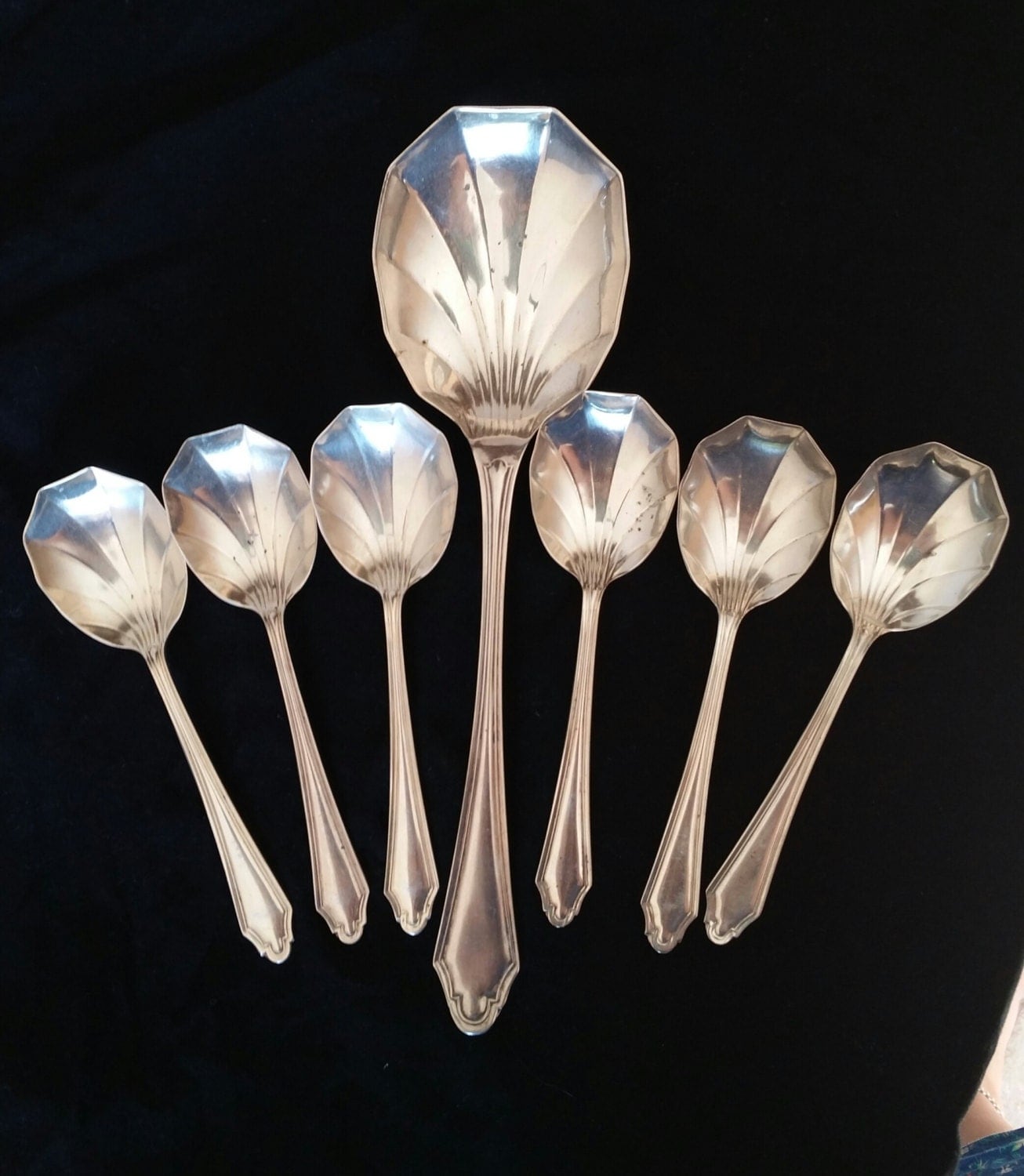Vintage Art Deco Silver Plated Dessert Spoons – Haute Juice