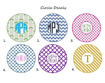 Circle decals | Etsy