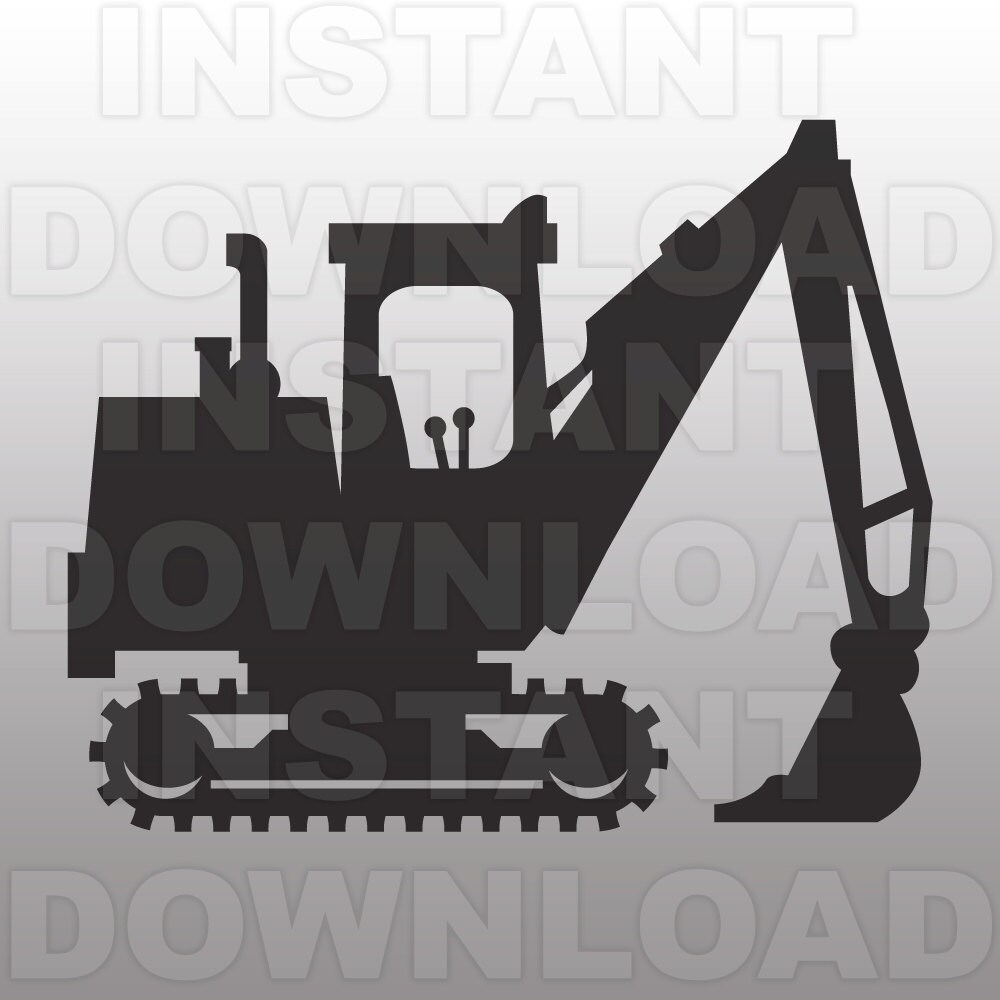 Excavator SVG File Construction SVG File Vector Clip art