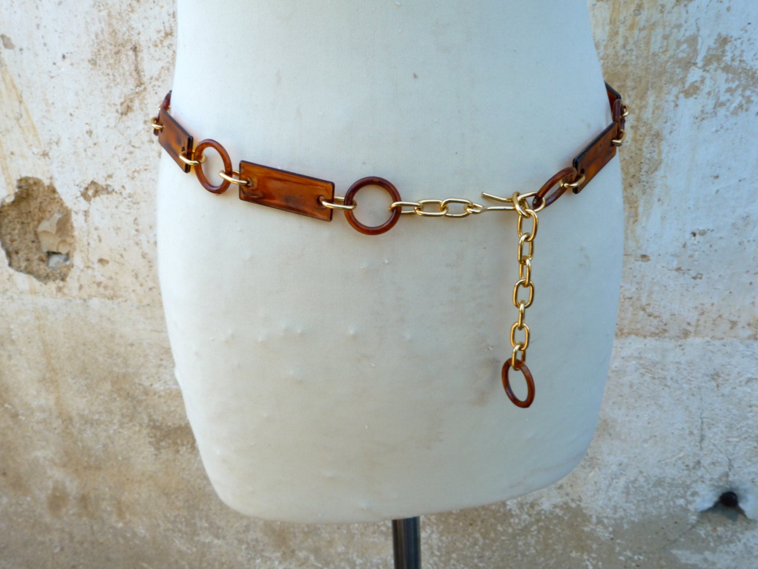 Vintage 1970/70s Faux ambre chain belt – Haute Juice