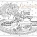 tea time tea cups adult coloring page instant digital download