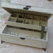 JEWELRY BOX Cream Color Shabby Chic Home Decor with mini
